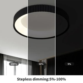 Brilagi - LED Stmív. stropní svítidlo FALCON MODERN LED/54W/230V 60 cm černá +DO