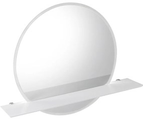 Sapho, VISO LED podsvícené kulaté zrcadlo průměr 60cm s policí, bílá mat, VS060-01