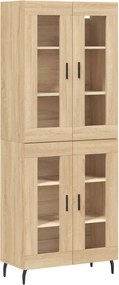 Skříň highboard dub sonoma 69,5 x 34 x 180 cm kompozitní dřevo 3198292