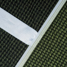 Super strečové potahy NIAGARA zelená relaxační křeslo ( š. 70 - 90 cm)