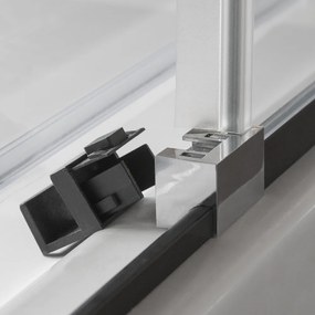 Roth EXCLUSIVE LINE ECD2P Posuvné sprchové dveře pro instalaci do niky 140 cm Profil: Lesk, Sklo: Hladké čiré