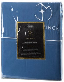 SATÉNOVÉ LOŽNÍ POVLEČENÍ EVA MINGE H 220X200 CM, 2 KS 70X80 CM TMAVĚMODRÁ