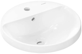 Hansgrohe Xuniva S - Umývátko, průměr 45 cm, s přepadem, otvor pro baterii, bílá 60159450
