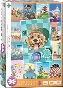 EUROGRAPHICS Puzzle Psí život XL / 500 dílků / 48,89 × 67,63 cm