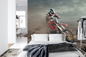 Fototapeta Motokrosový Jezdec V Poušti Strukturální vinyl 368x254