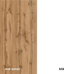 Rozkládací jídelní stůl PARMA | 140x80 cm | masiv buku + LDT 36 mm s ABS hranou | KVALITNÍ ZPRACOVÁNÍ | bílá/dub wotan