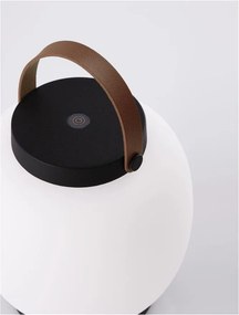 NV 9002876 Venkovní stolní lampa JIGRA černý hliník a akryl LED 2W 3000K 3,7V 306st. IP54 vypínač na těle / USB kabel - NOVA LUCE
