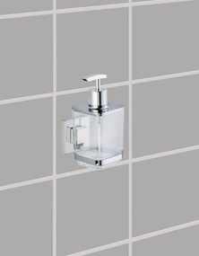 Dávkovač mýdla QUADRO, Vacuum-Loc, 340 ml, bez vrtání, WENKO