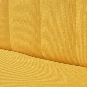 vidaXL Pohovka textil 117 x 55,5 x 77 cm žlutá