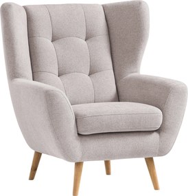XXXLutz KŘESLO, dřevo, textil, kompozitní dřevo, béžová Niels Andersson - Křesla klasická - 000694003703