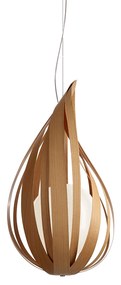 Designové závěsné svítidlo ve tvaru kapky Raindrop  Designové závěsné svítidlo ve tvaru kapky Raindrop Dekor: Přírodní třešňové dřevo, Průměr a výška:…