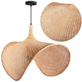 Toolight Boho, závěsné svítidlo 1xE27 APP1577-5C, přírodní hnědá, OSW-03800