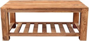 Indický nábytek - Konferenční stolek Rami 100x55x55 z indického masivu palisandr Světle medová