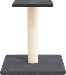 Škrabadlo pro kočky s plošinou tmavě šedé 38 cm 171737