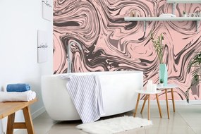 Samolepící tapeta abstraktní vzor ve starorůžovém odstínu - 225x150 cm