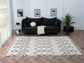 My Flair, Kusový koberec Moroccan Dream weiß, 200x290, černobílá, ložnice