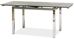 Rozkládací jídelní stůl 110-170 cm Gerardo (šedá + chromová) (pro 4 až 6 osob). 1050185
