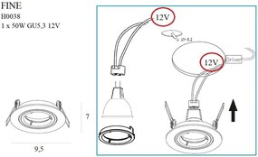 Maxlight Zápustné svítidlo Maxlight H0038 FINE