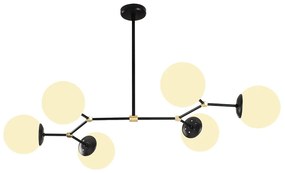 Designový lustr Faustyna 100 cm černý