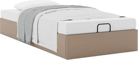 Osmanský rám postele bez matrace cappuccino 90x190cm umělá kůže 3310778