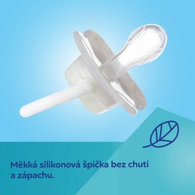 Canpol babies Dudlík svítící silikonový symetrický LOVE MUM&DAD 6-18m 2ks