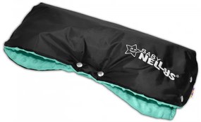 Rukávník ke kočárku Baby Nellys ® minky - máta/černý