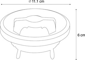 Sada 6 stmívatelných LED žárovek G53 111mm 12W 600 lm 2700K