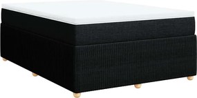 Box spring postel s matrací černá 140 x 190 cm textil 3285569