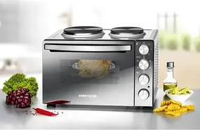 Rommelsbacher KM 3300 stříbrná-černá / Minikuchyňka / 3250 W / 30 l /