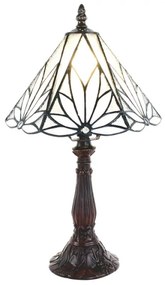 Nástěnná lampa Tiffany White, Brown 20*34 cm E14/max 1*25W – 20x34 cm