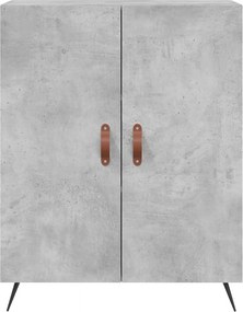 Skříň highboard betonově šedá 69,5x34x180 cm kompozitní dřevo 3189225