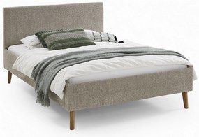 MEISE MÖBEL Čalouněná postel KRETA 140x200cm taupe 2162-10-3000