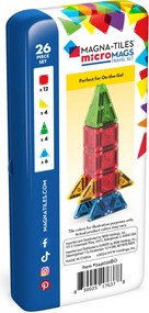 MAGNA-TILES Magnetická stavebnice microMAGS Travel Set 26 dílů
