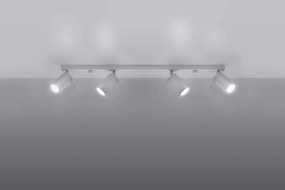 Sollux Stropní/nástěnné svítidlo RING 4 ø 8 cm Barva: Bílá