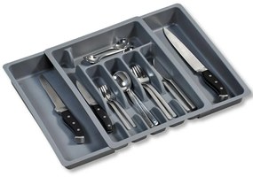 Plastový kuchyňský organizér Loft Grey, 50x38 cm