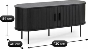 TV stolek Trish 120 cm černý