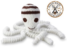 Wooline Háčkovaná chobotnička pro novorozence, bílá