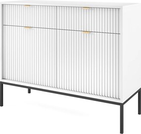 PSK Komoda NEMO KSZ104, Bílá 104 cm Dekor nohou: Černé