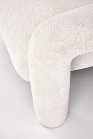 Designové křeslo VARNA — látka, krémová