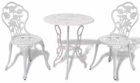 Zahradní bistro set 3 ks litý hliník Dekorhome