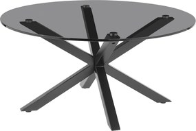 XXXLutz KONFERENČNÍ STOLEK, šedá, černá, kov, sklo, 82/82/40 cm Xora - Konferenční stolky - 002465005102