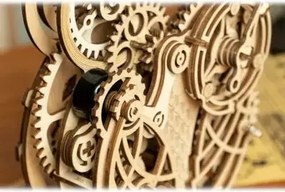 RoboTime 3D dřevěné mechanické puzzle Soví hodiny / od 14 let / 161 dí