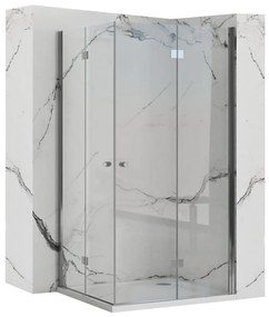 Sprchová kabina Rea Fold N2 transparentní, velikost 100x110