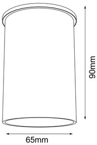 Shilo 1109 - Bodové svítidlo ARIDA 1xGU10/15W/230V 9 cm černá