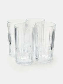 Sinsay - Sklenice s reliéfním vzorem 4 pack - clear