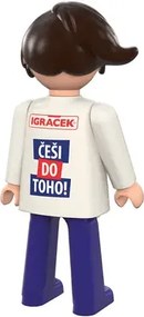 EFKO Igráček Fanynka MS v hokeji 2024 bílý dres / Výška 7,5 cm / od 3