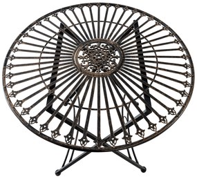 Zahradní stolek Hoscar - vintage styl | bronzový