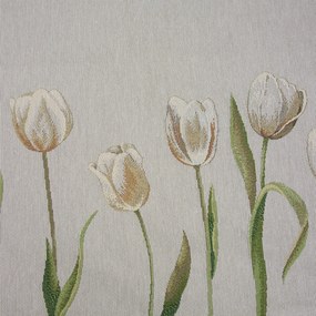 GOBELÍNOVÝ UBRUS NATUR 140X180 CM KVĚTY