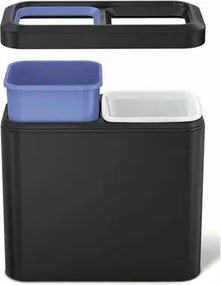 Simplehuman Odpadkový koš na tříděný odpad 10 l + 10  černá / otevřený