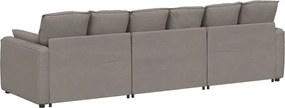Modulární pohovka s polštáři taupe 3321092